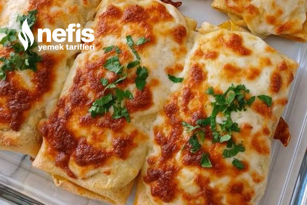 Beşamel Soslu Kıymalı Krep Sarma - Hdabla
